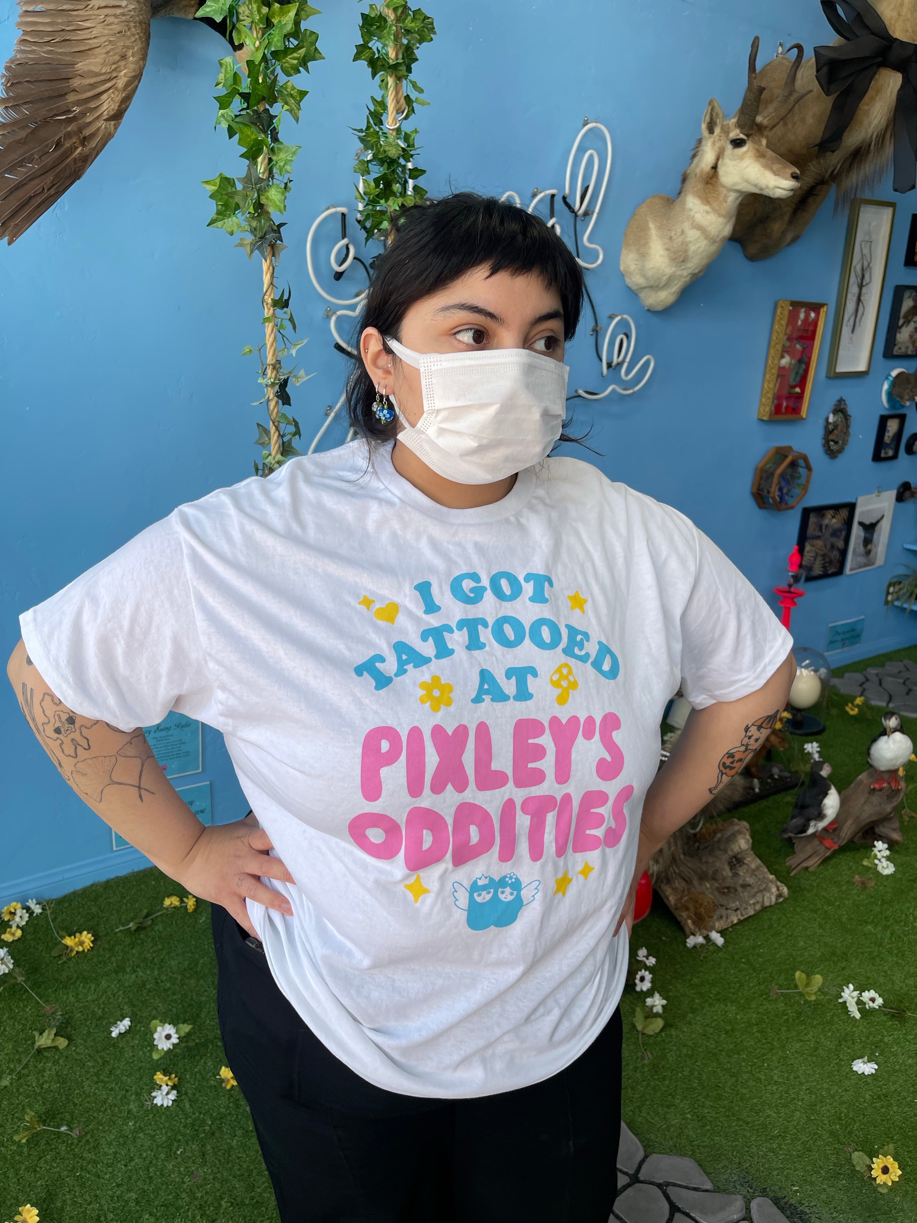 “I Got Tattooed at Pixley’s Oddities” t-shirt – Pixley's Oddities